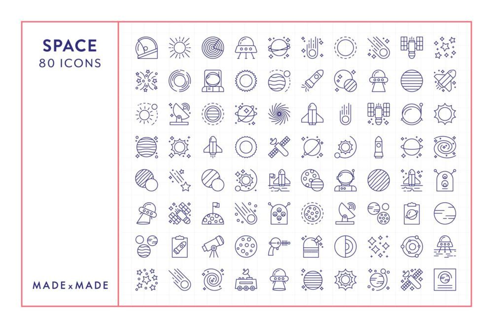 Space Icons By Made X Made