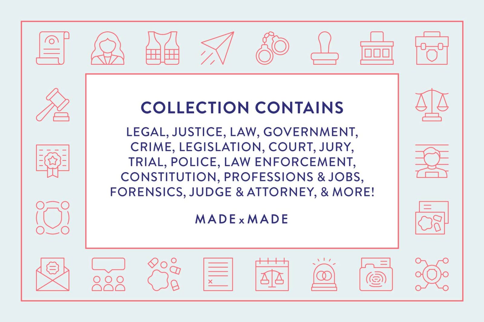 Legal Icons By Made X Made