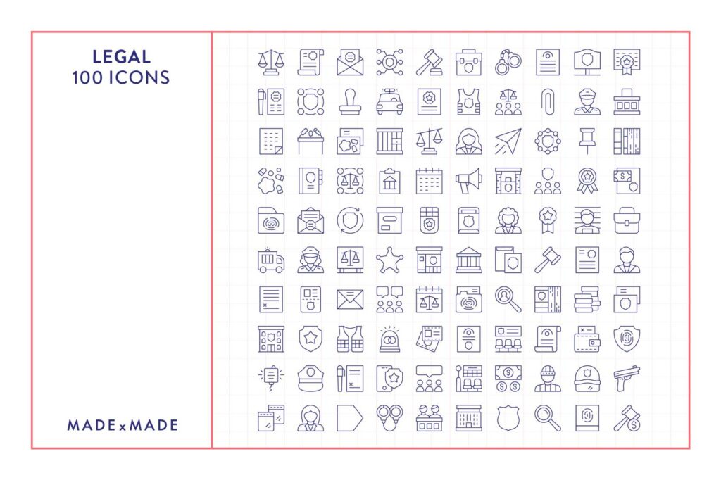 Legal Icons By Made X Made
