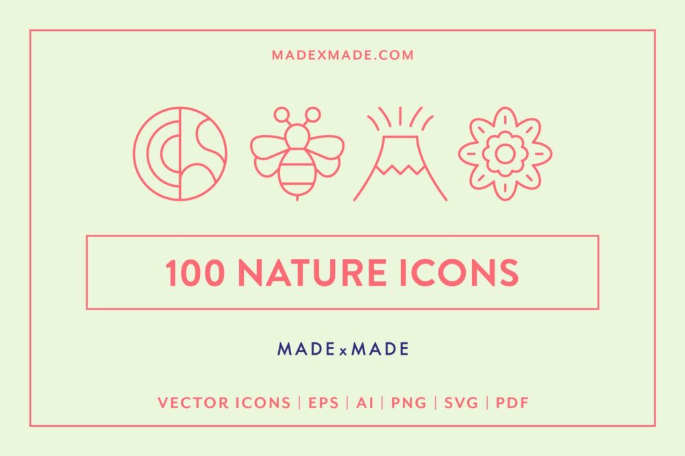 Nature Icons By Made X Made