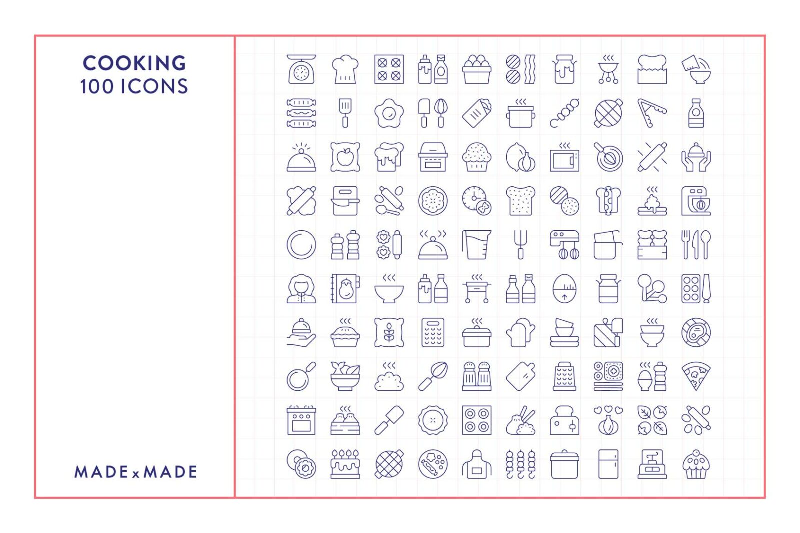 Cooking Icons By Made X Made