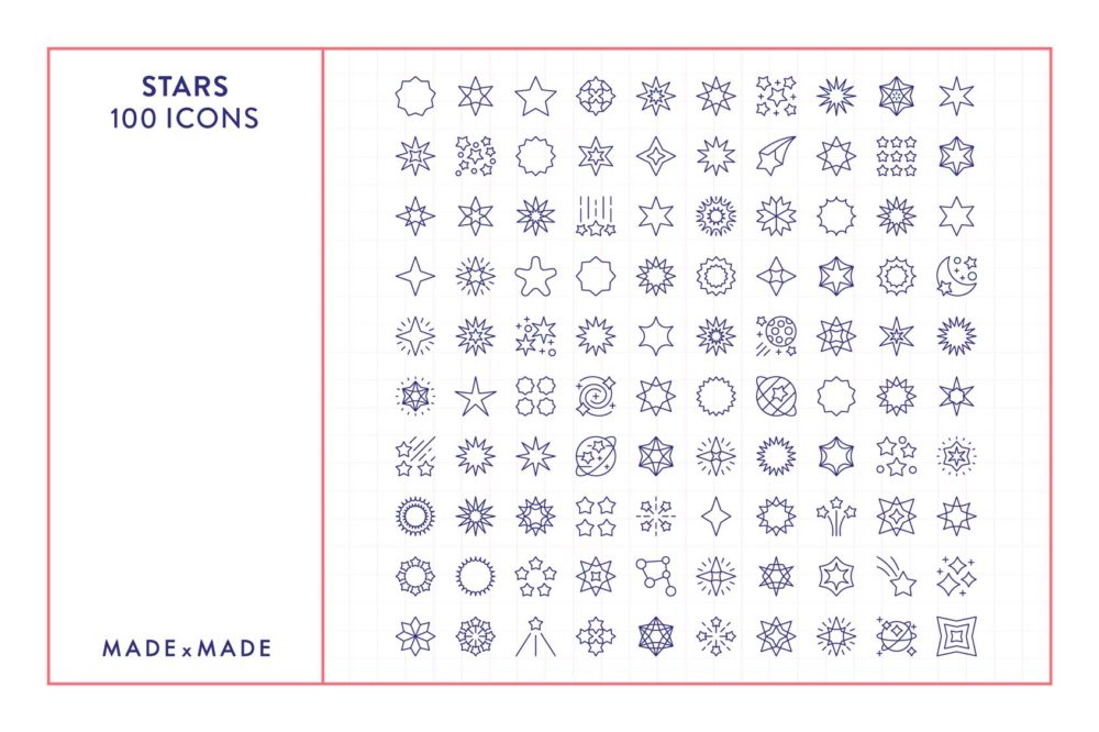 Stars Icons By Made X Made