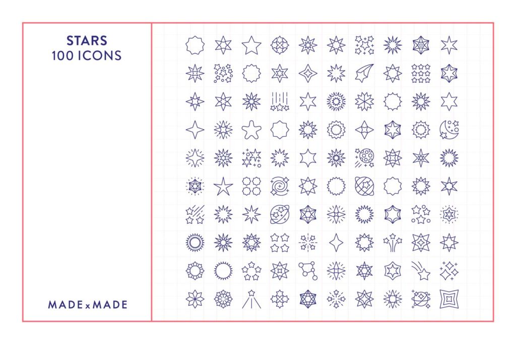 Stars Icons By Made X Made